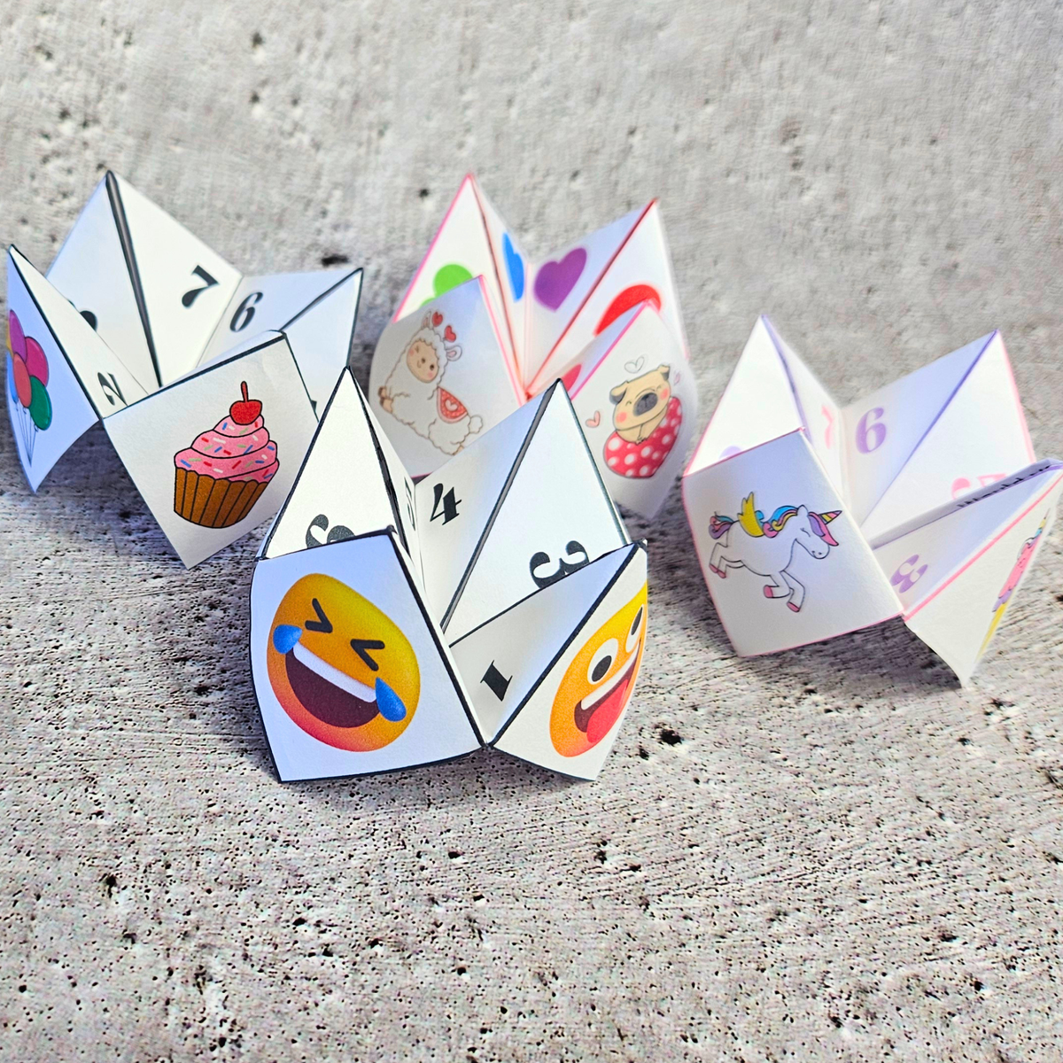 9 CUTE Printable Cootie Catchers For Kids (Paper Fortune Tellers ...
