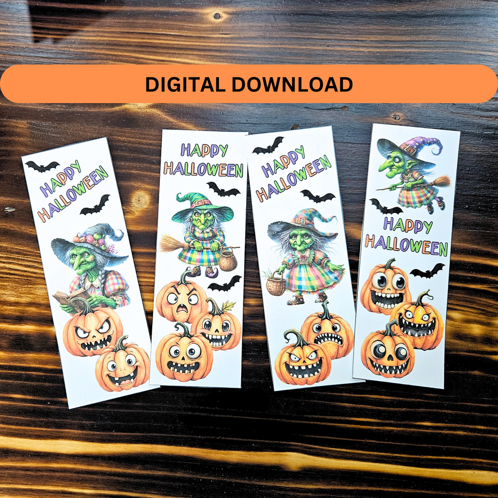 48 Cute Printable Halloween Bookmarks – Cassie Smallwood