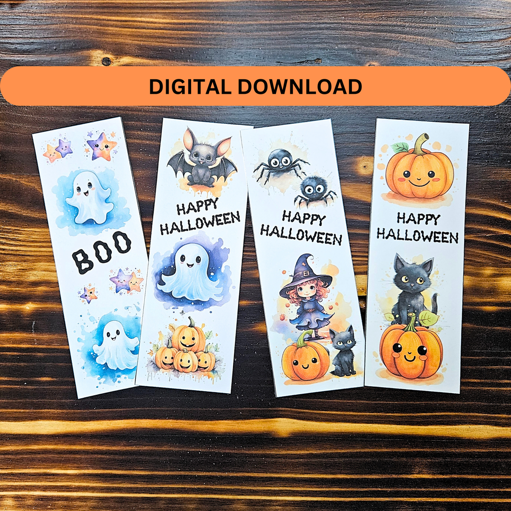 48 Cute Printable Halloween Bookmarks – Cassie Smallwood