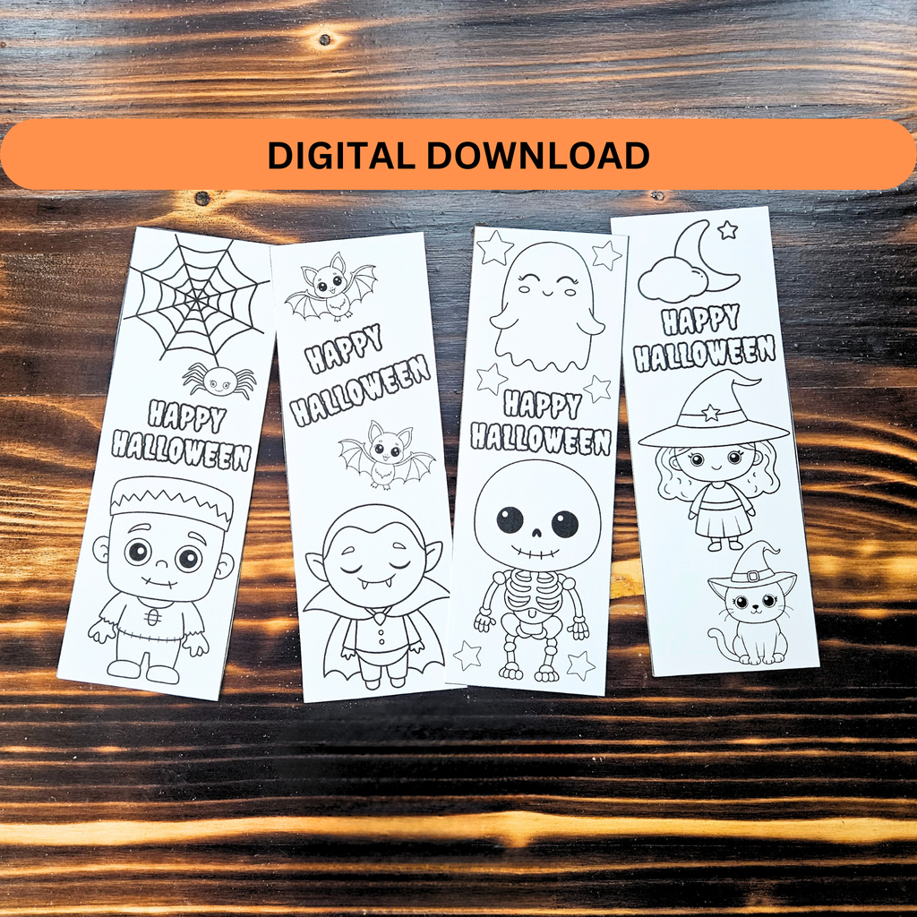 48 Cute Printable Halloween Bookmarks – Cassie Smallwood