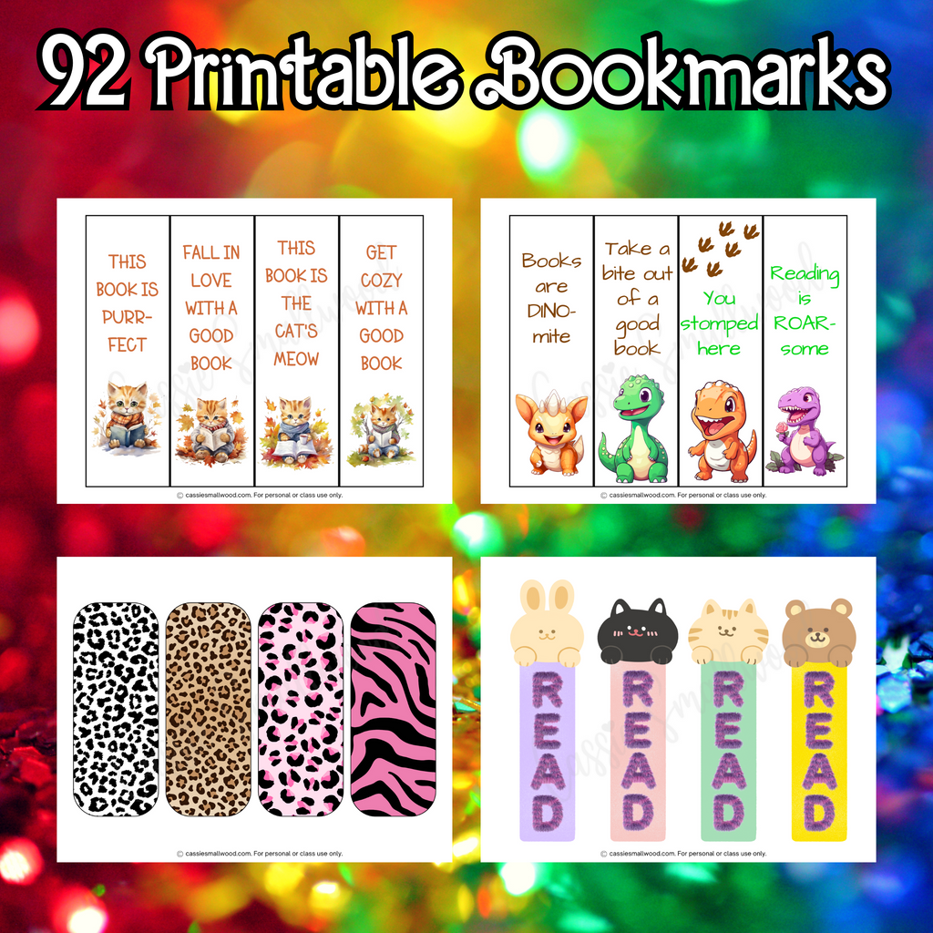 Cute Printable Bookmarks For Kids – Cassie Smallwood