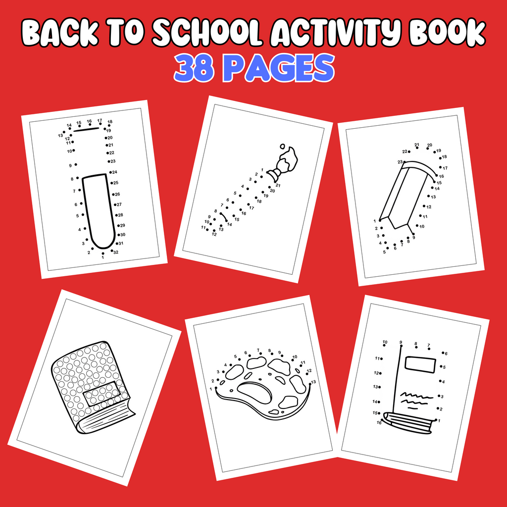 Printable Back To School Activity Book For Kids (38 Pages) – Cassie ...