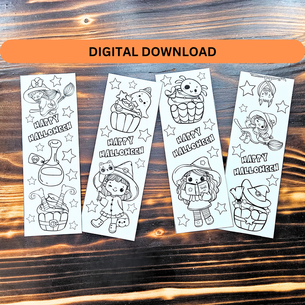 48 Cute Printable Halloween Bookmarks – Cassie Smallwood
