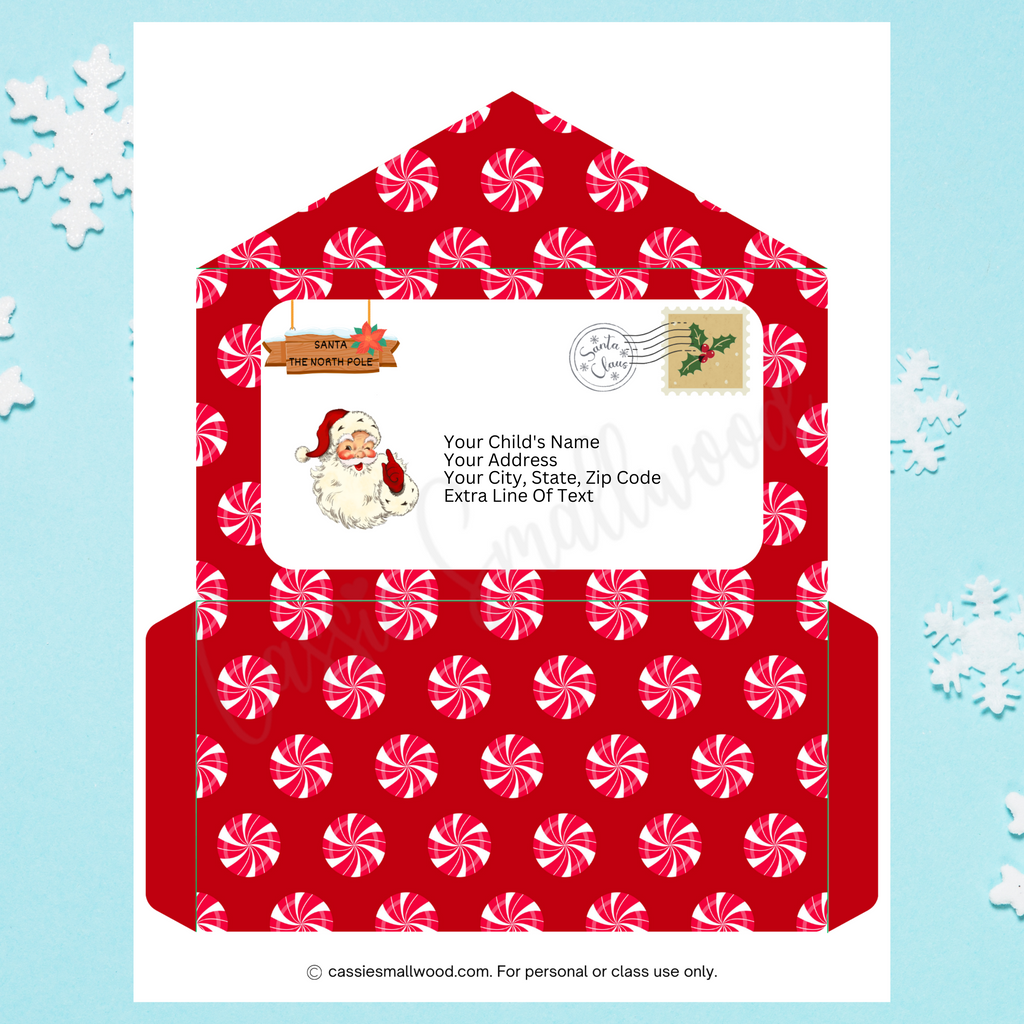 Editable Letter From Santa Envelope – Cassie Smallwood