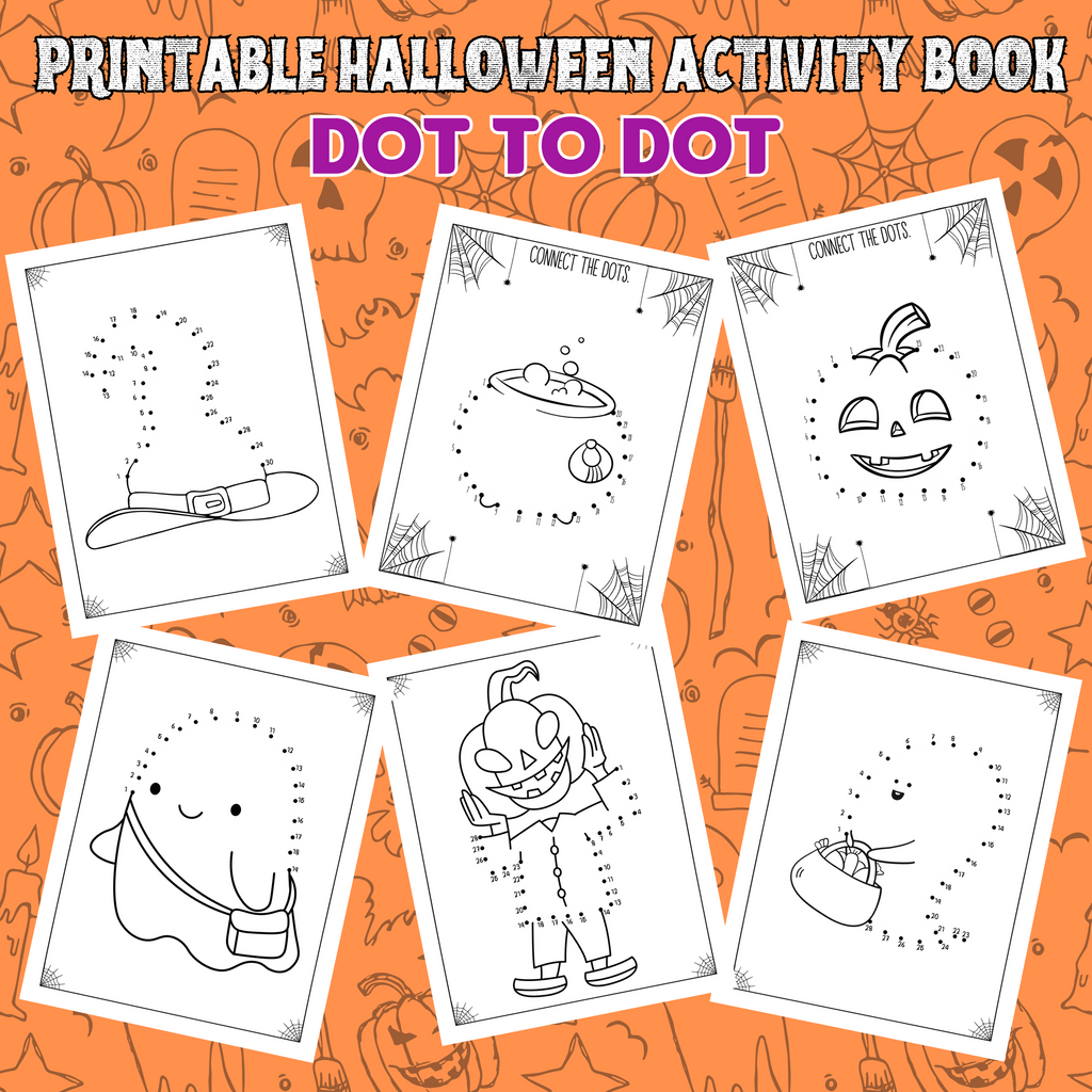 Printable Halloween Activity Book For Kids (45 Pages) – Cassie Smallwood
