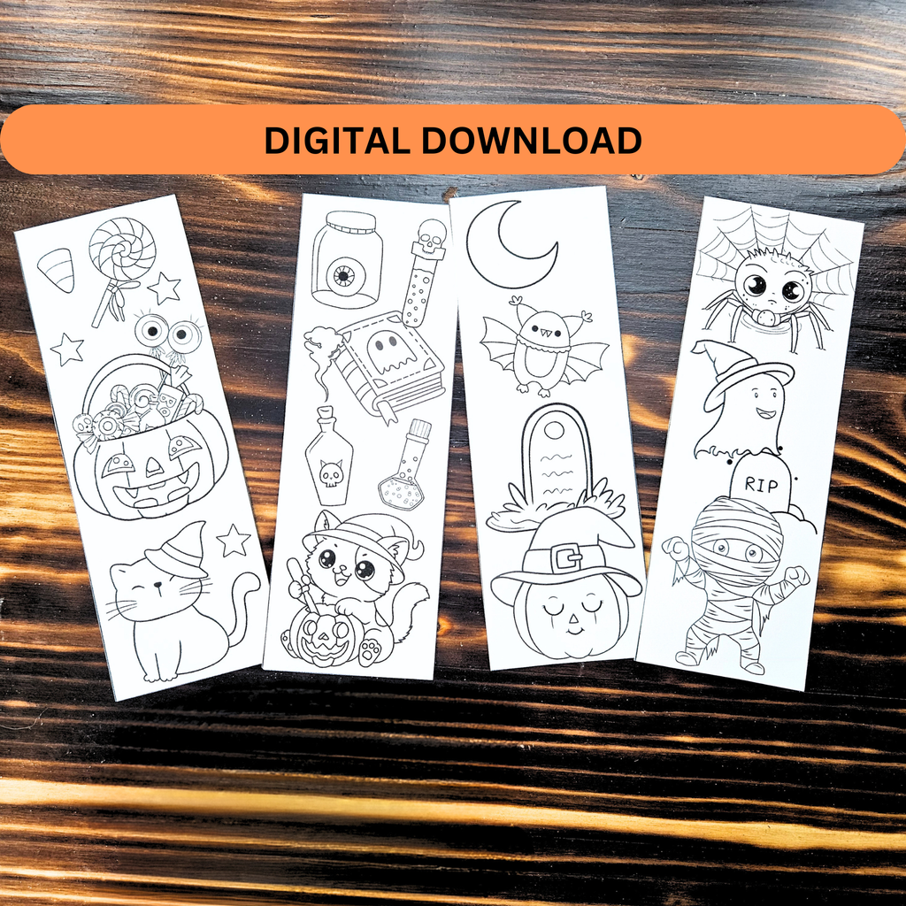 48 Cute Printable Halloween Bookmarks – Cassie Smallwood