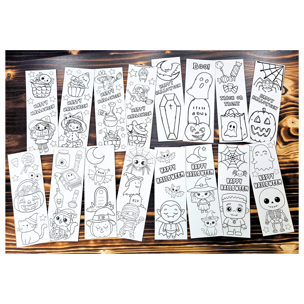 48 Cute Printable Halloween Bookmarks – Cassie Smallwood