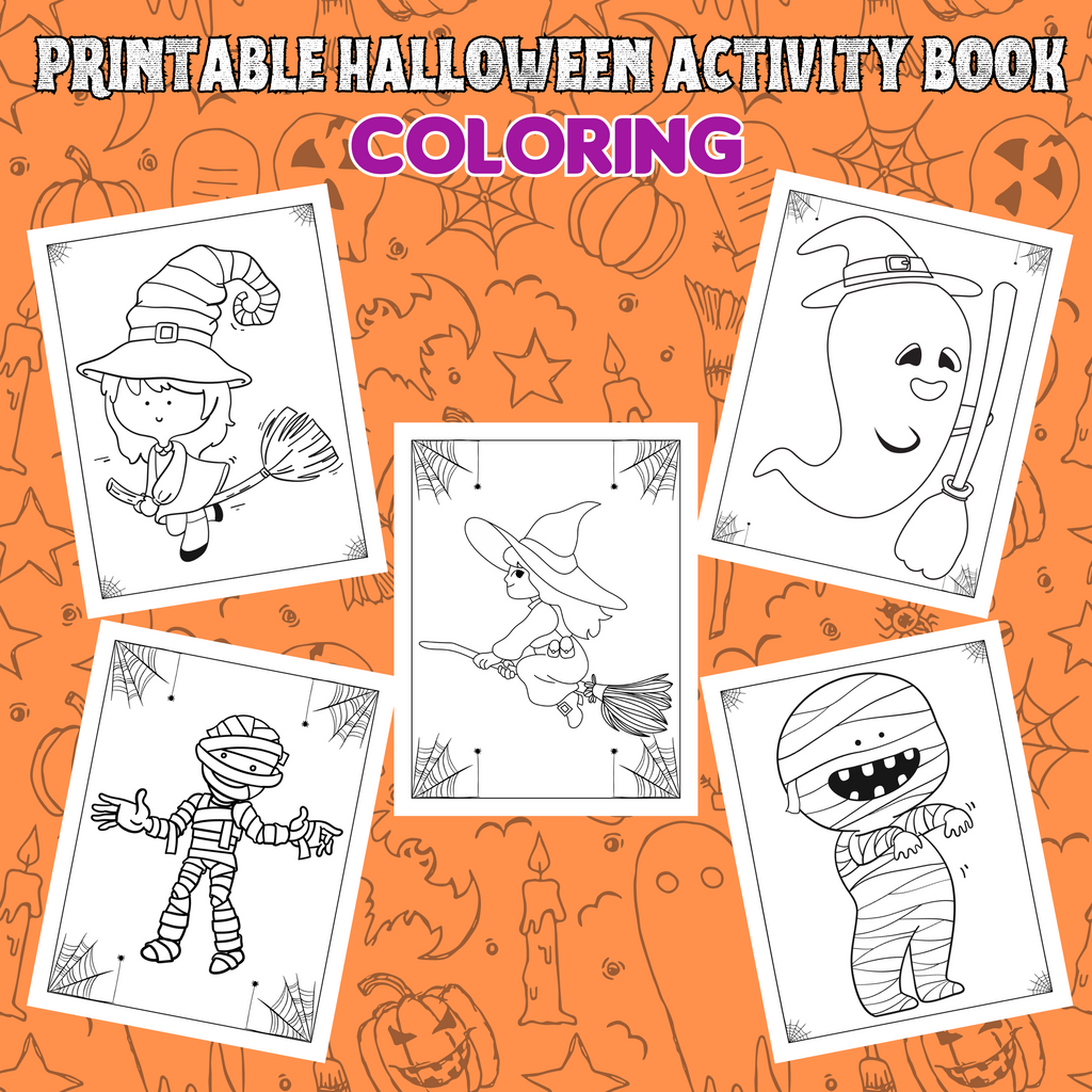 Printable Halloween Activity Book For Kids (45 Pages) – Cassie Smallwood