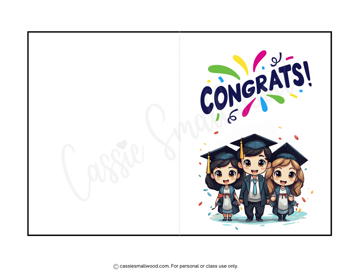 Printable Graduation Cards (20 Pages) – Cassie Smallwood