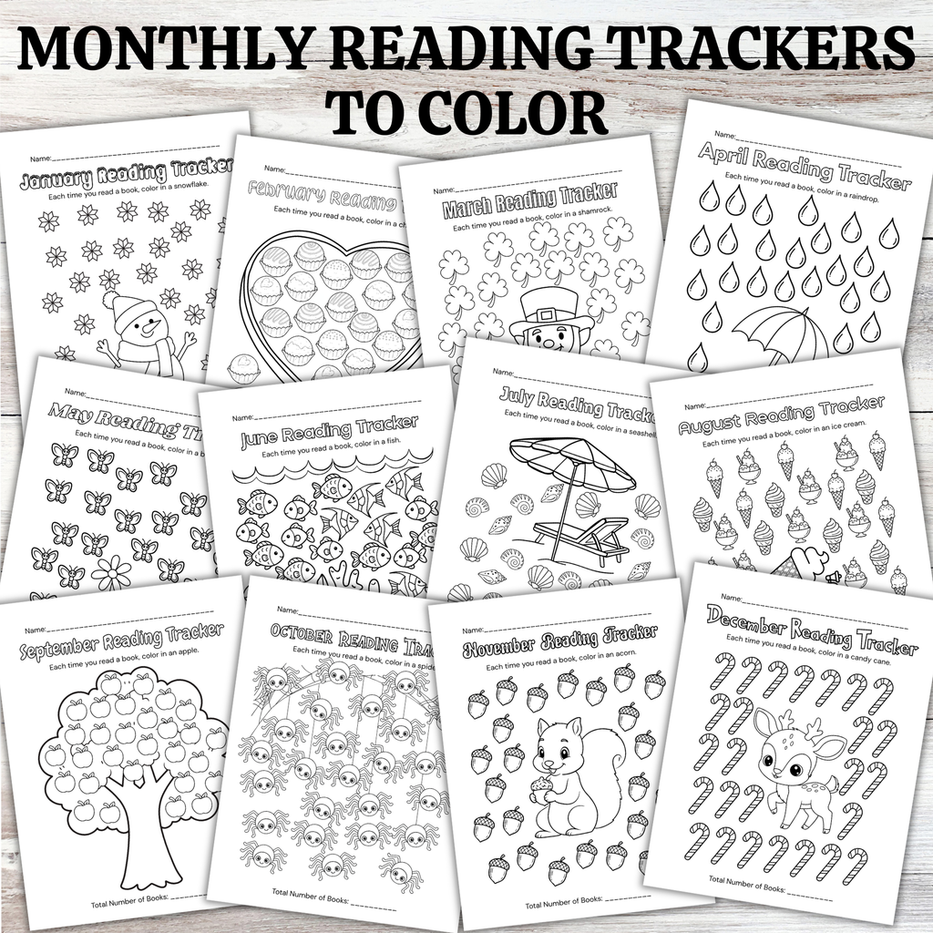 Kids Reading Reward System Printable Kit (100+ Pages) – Cassie Smallwood