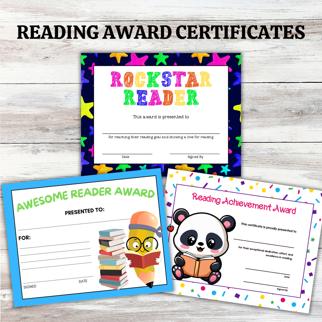 Kids Reading Reward System Printable Kit (100+ Pages) – Cassie Smallwood