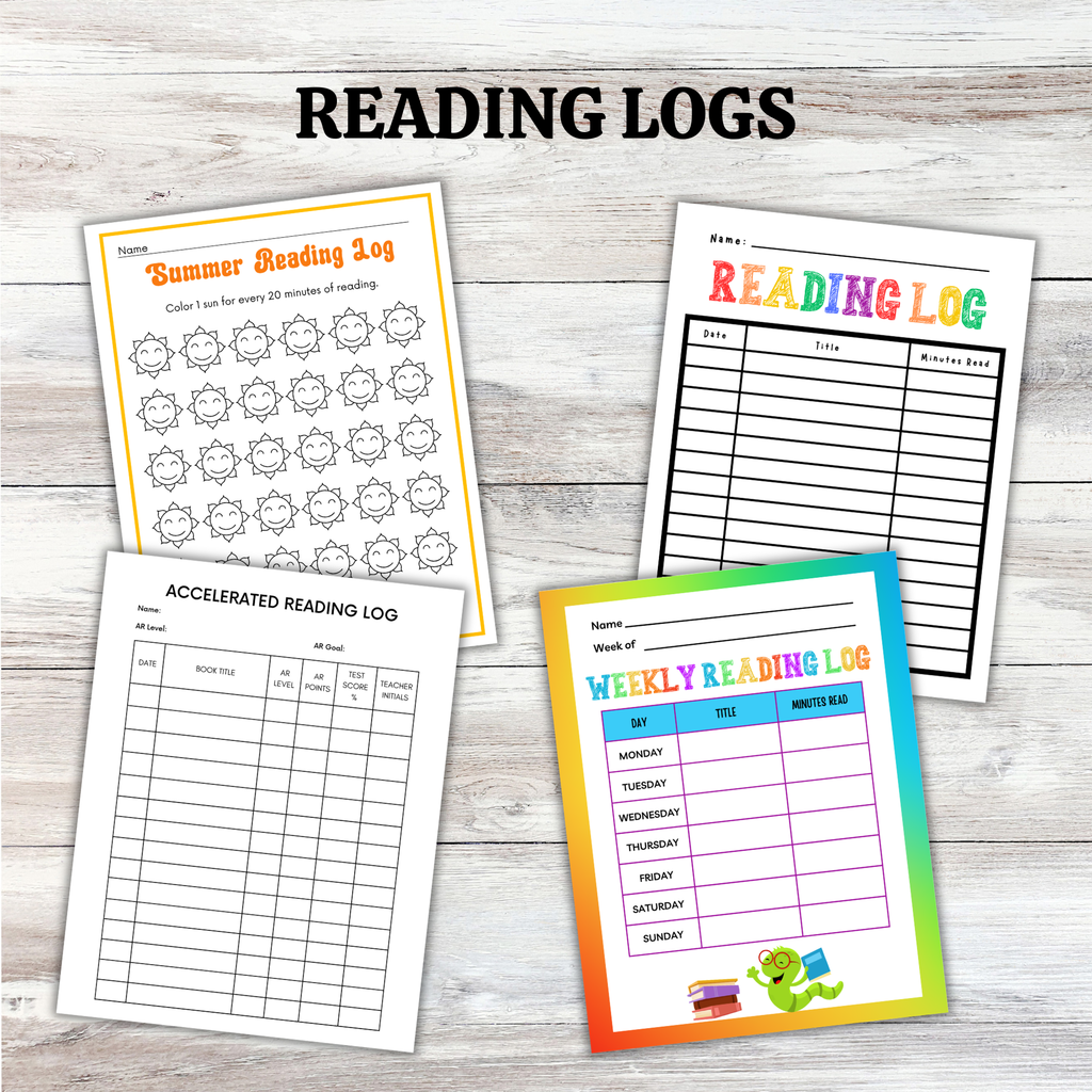 Kids Reading Reward System Printable Kit (100+ Pages) – Cassie Smallwood