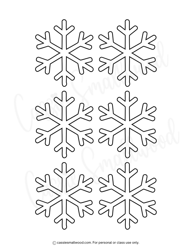 Printable Snowflake Templates (33 Pages) – Cassie Smallwood