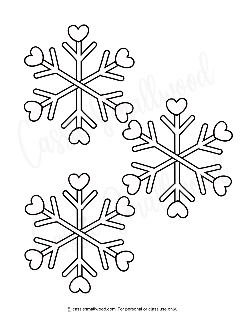 Printable Snowflake Templates (33 Pages) – Cassie Smallwood