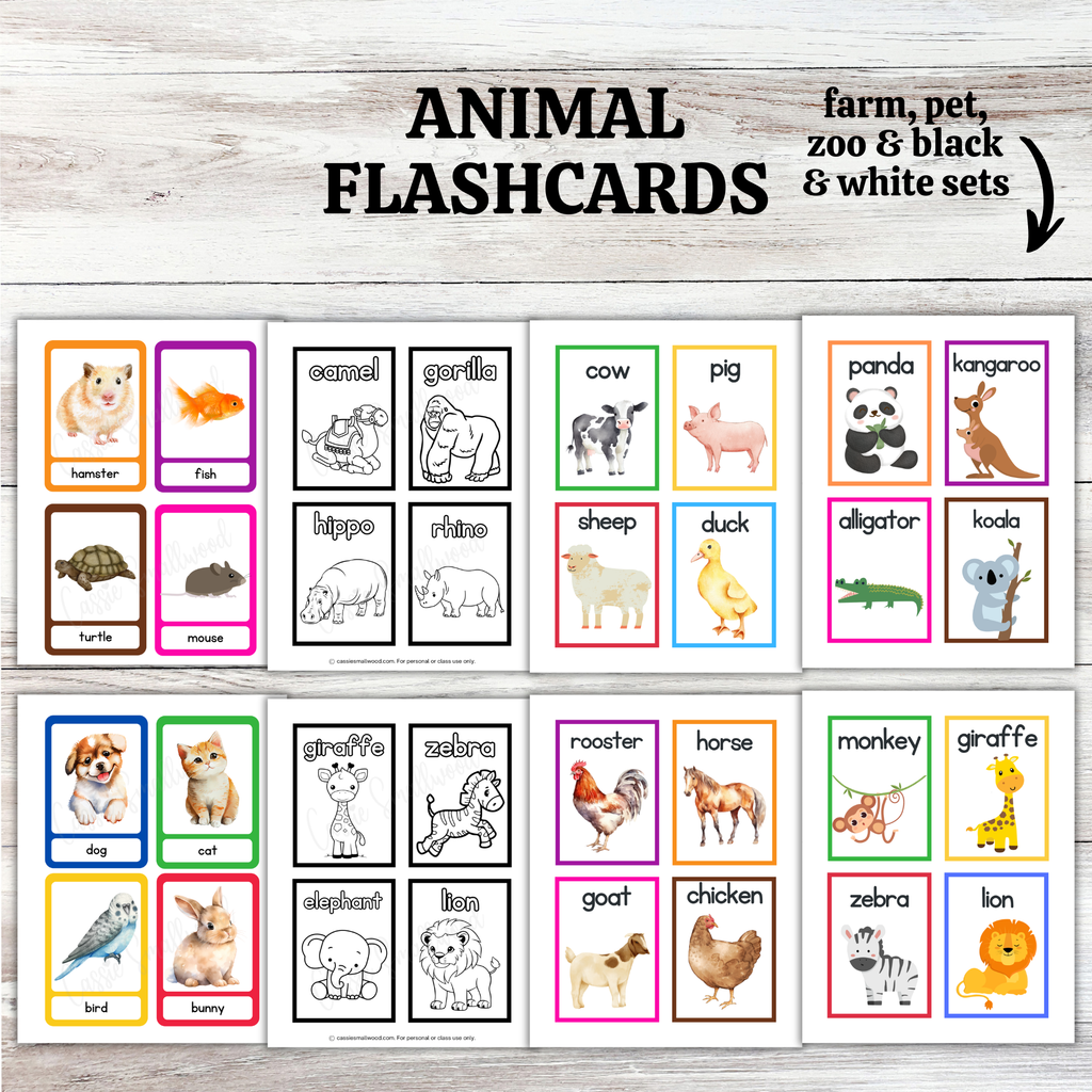 The Ultimate Learning Flashcards Bundle (850+ Printable Flash Cards Fo ...