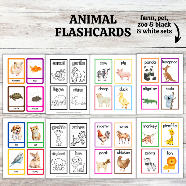 The Ultimate Learning Flashcards Bundle (850+ Printable Flash Cards Fo ...