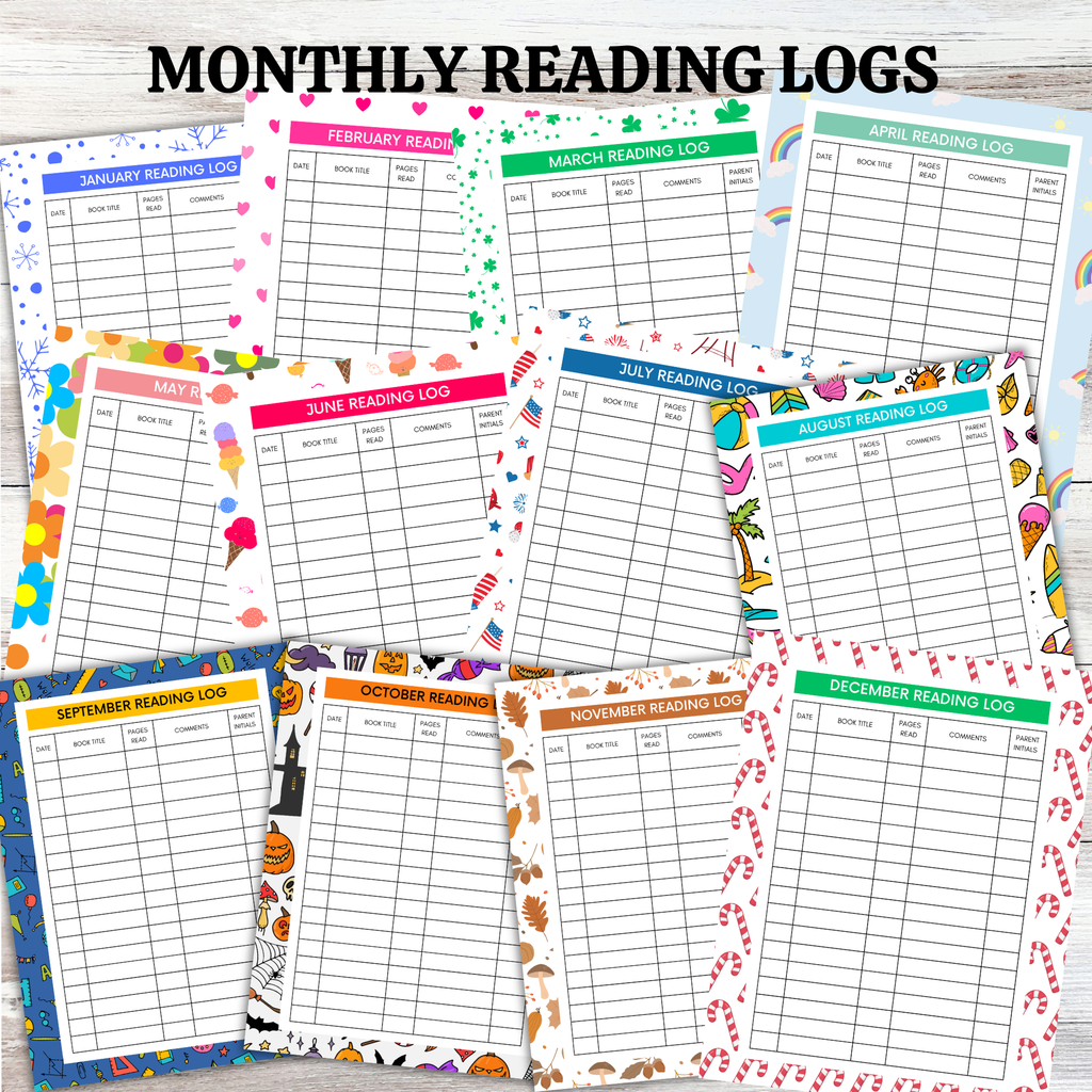 Kids Reading Reward System Printable Kit (100+ Pages) – Cassie Smallwood