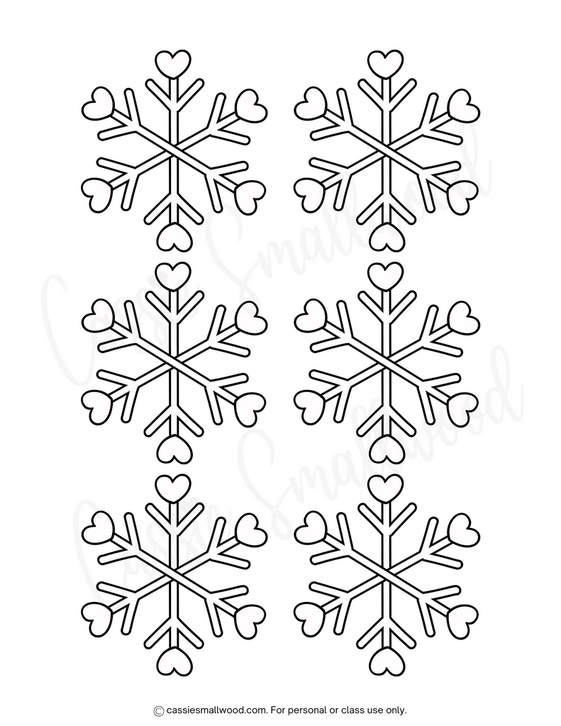 Printable Snowflake Templates (33 Pages) – Cassie Smallwood