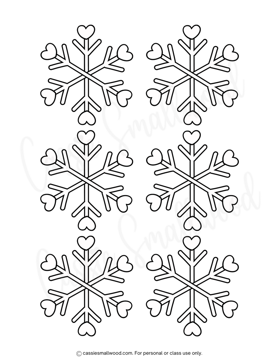 Printable Snowflake Templates (33 Pages) – Cassie Smallwood