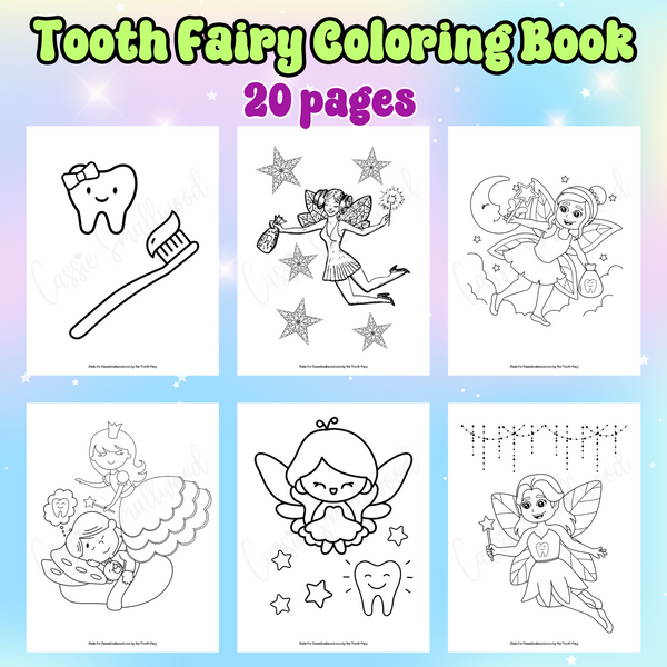 coloring book tooth
