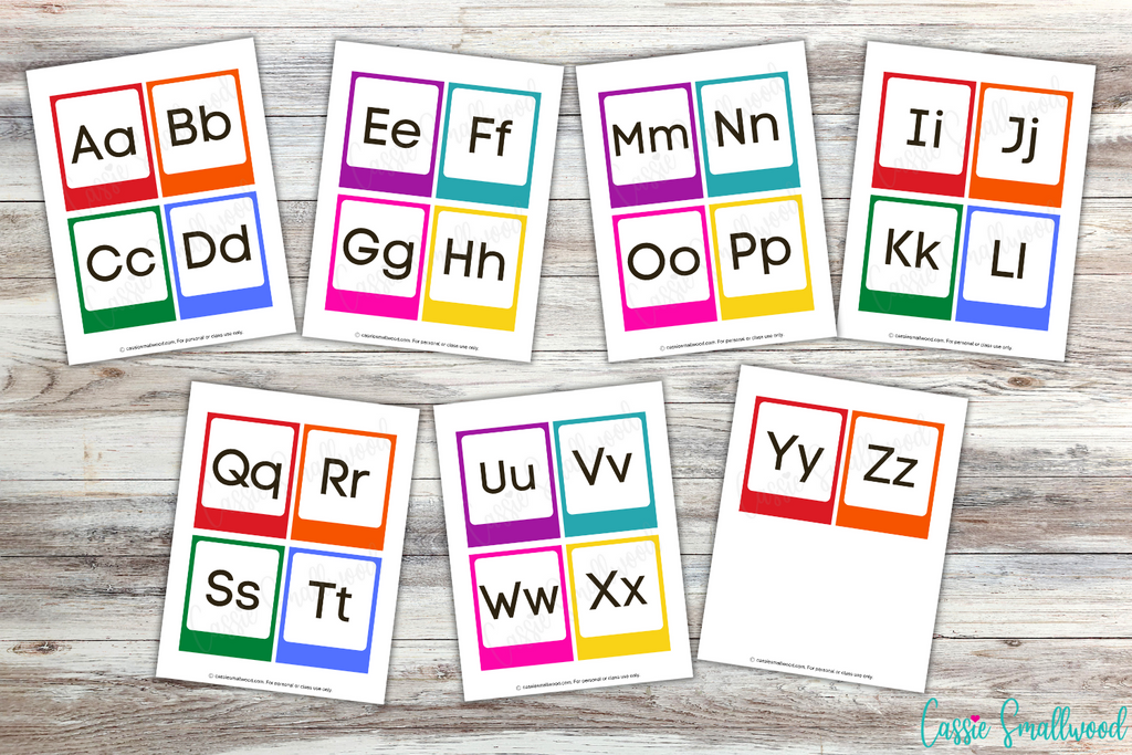 Printable Alphabet Flashcards – Cassie Smallwood