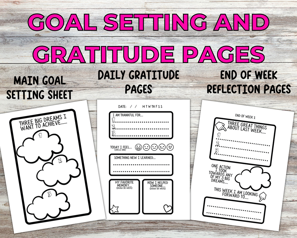Printable Coloring Gratitude Journal For Kids – Cassie Smallwood