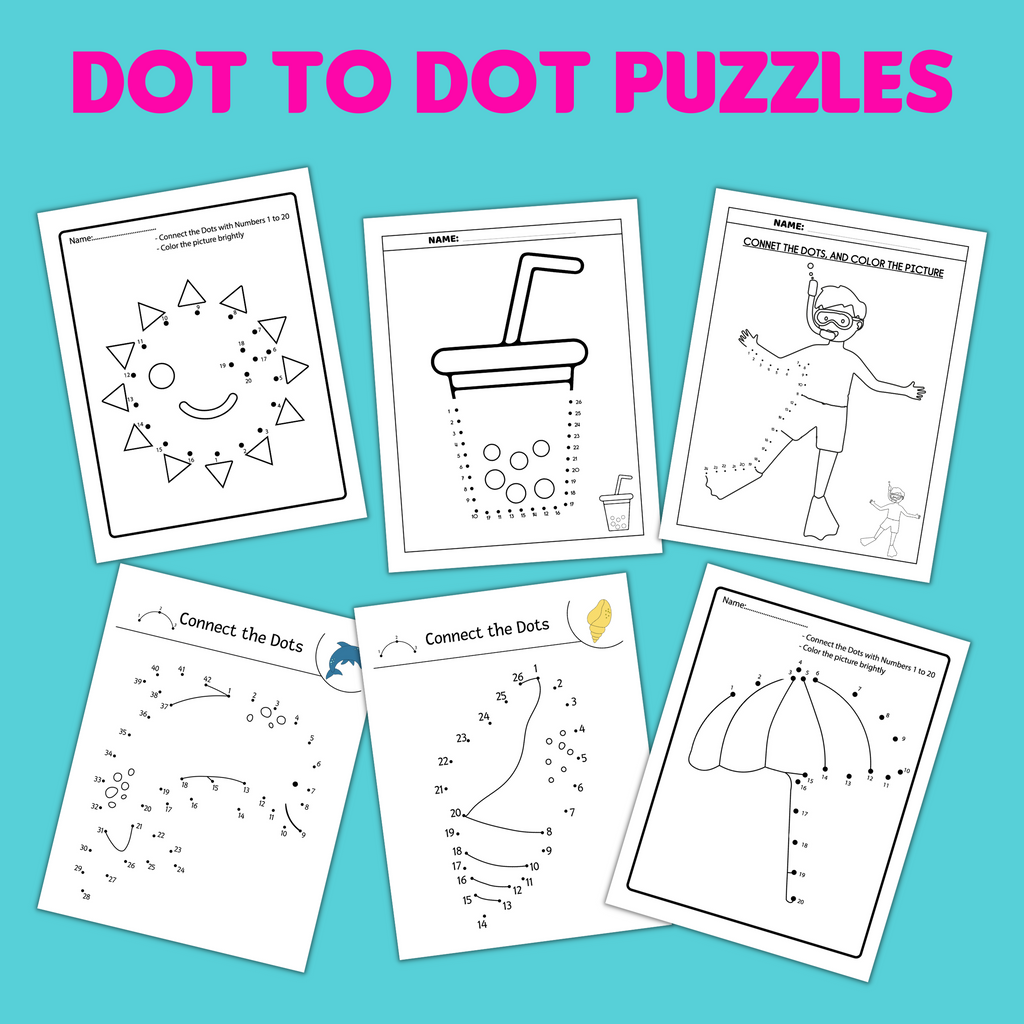 Printable Summer Activity Worksheets, Puzzles, and Games Book – Cassie ...