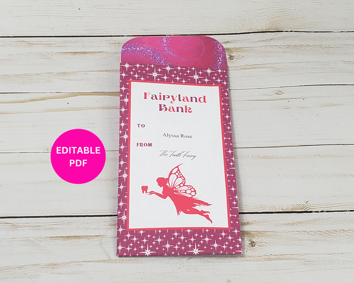 Editable Tooth Fairy Money Envelope – Cassie Smallwood