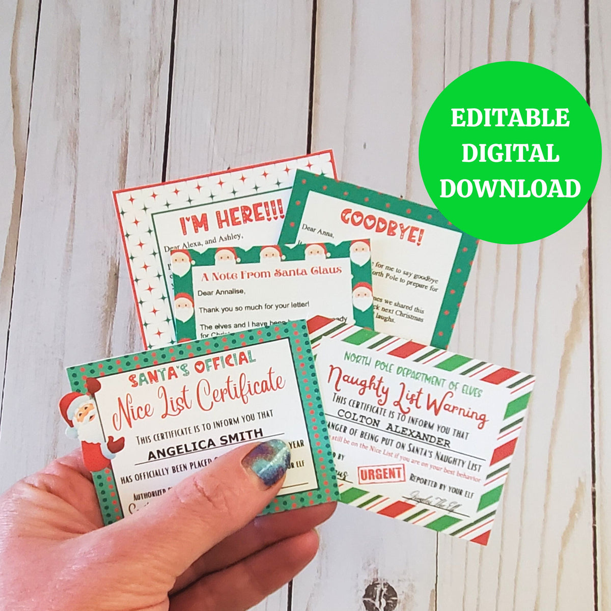 Mini Printable Christmas Elf Letters Bundle of 5 – Cassie Smallwood