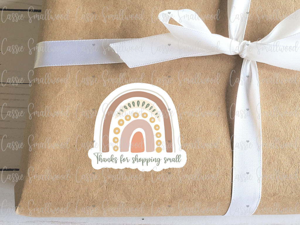 Small Business Boho Rainbow Printable Sticker Pack PNG – Cassie Smallwood