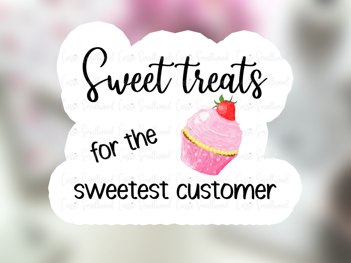 Sweet Treats For The Sweetest Customer Cupcake Baked Goods Stickers ...